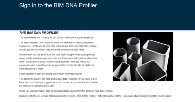 Tata Steel launches their pioneering BIM tool the “DNA Profiler” and ...