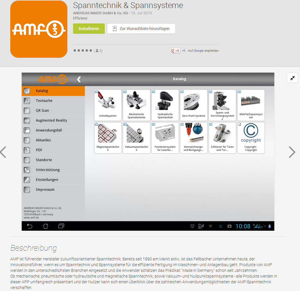AMF trades online with the CADENAS 3D CAD App