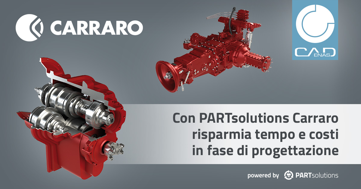 Con PARTsolutions Carraro risparmia tempo e costi in fase di progettazione